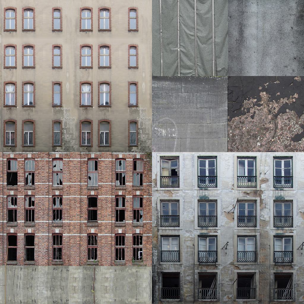 City Building Texture Map